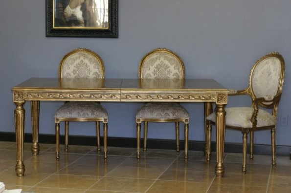 Victory Wood Top Table - Victorian - Dining Tables - by Moretti's ...