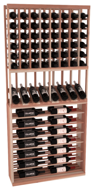 Wine Racks America CellarVue Redwood Horizontal Wine Rack Combo ...
