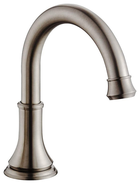 Bathselect Deck Mount Commercial Brushed Automatic Sensor Faucet Nickel