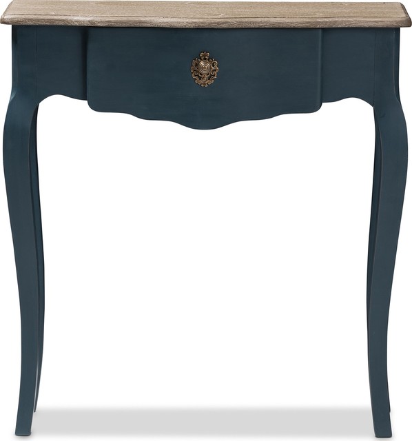 Mazarine Classic and Provincial Blue Spruce Console Table - Traditional ...