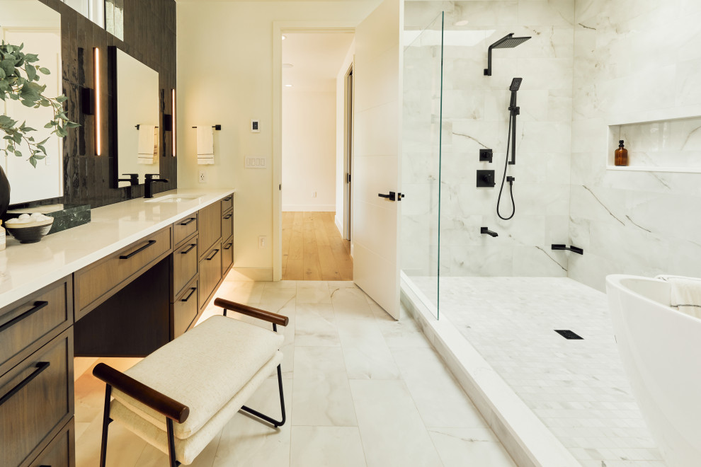 Bellevue Custom Home Master Bath - Modern - Bathroom - Seattle - by ...