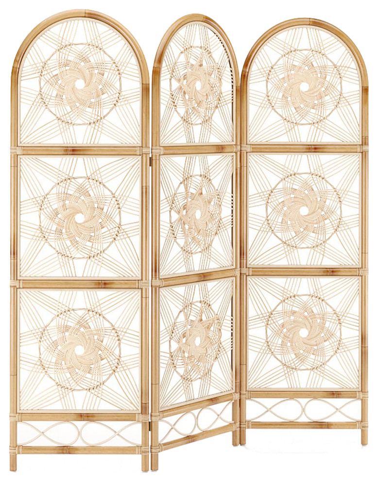 Unique handmade Room Divider - Handwoven Rattan Room Separator ...