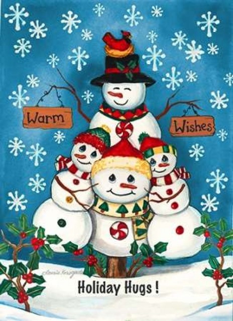 Holiday Hugs Poster Print by Laurie Korsgaden - Item # VARPDXLKRC3166 ...