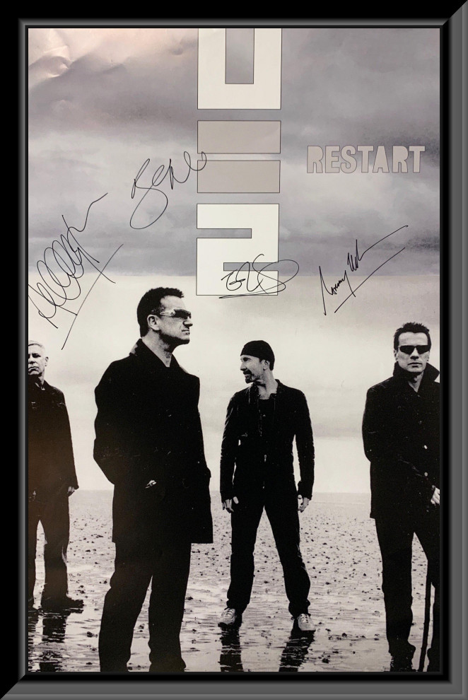 U2 signed poster, 27x40 inches - Contemporary - Prints And Posters - by ...