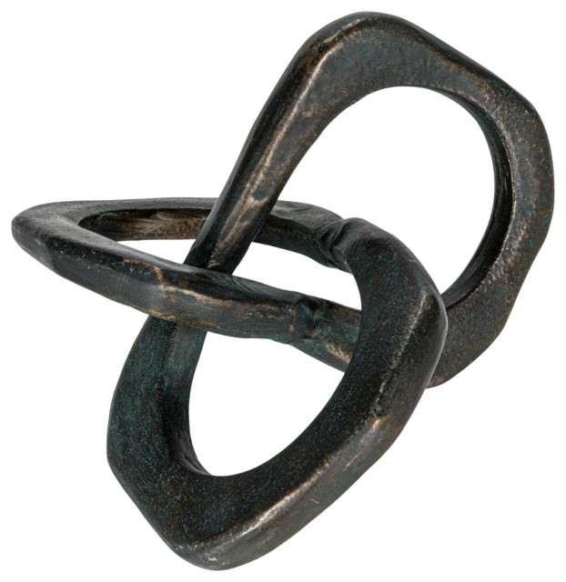 Cast Metal Knot Figurine, Black - Industrial - Decorative Objects And ...