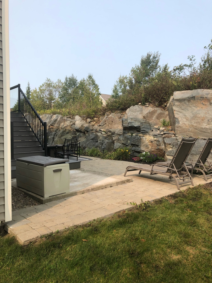 Natural rock face landscaping ideas