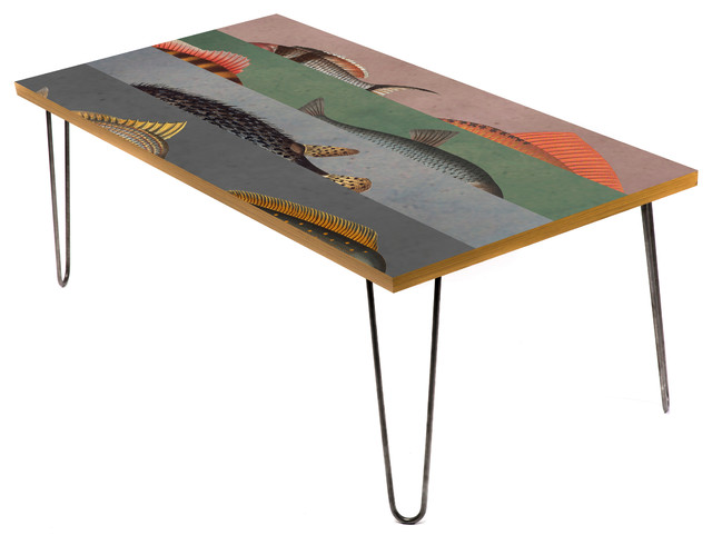 Fins and Tails 24" Coffee Table - Beach Style - Coffee Tables - by ...