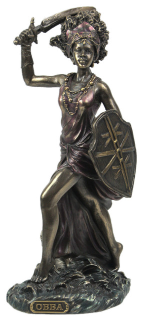 Bronzed Finish Obba Orisha of Marriage and Transformation Statue ...