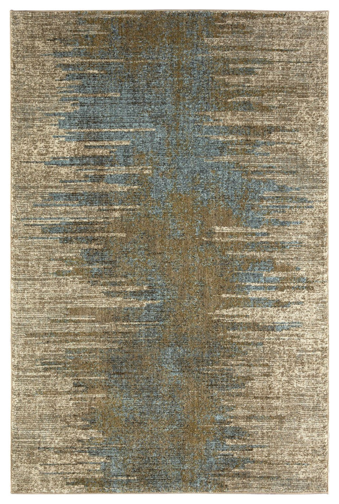 Karastan Arielle Bronze Area Rug, 3'6"x5'6" - Contemporary - Area Rugs ...