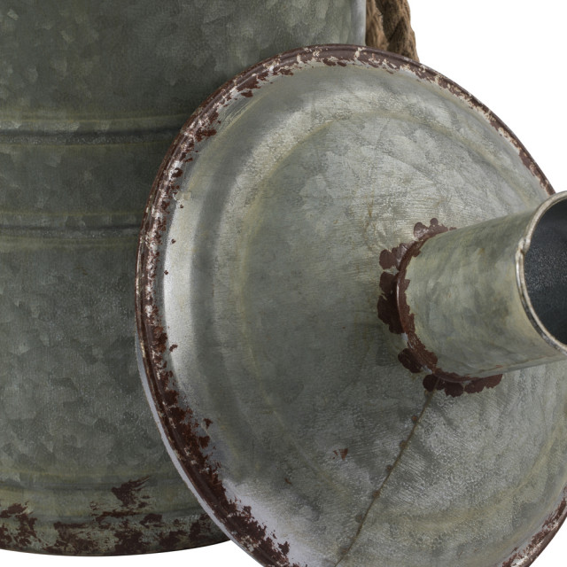 Vickerman Rustic Metal Container with Handle, 19.5" - Farmhouse - Vases ...