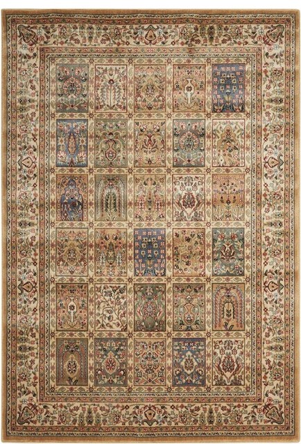 Nourison Persian Arts Beige Area Rug 9'6"x13', 5'3" x 7'5 ...