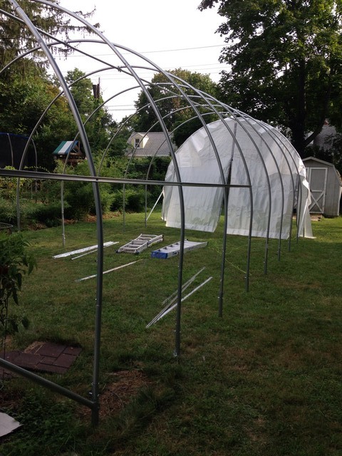 Giant high tunnel hoop house - took the plunge