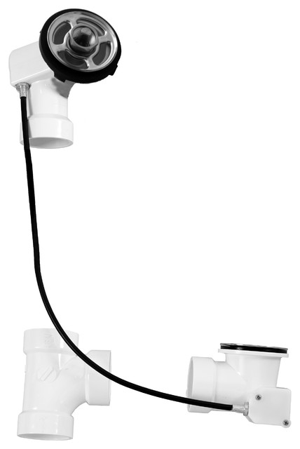 PVC 35" Cable Bath Waste & Overflow Rough - Traditional - Tub And ...