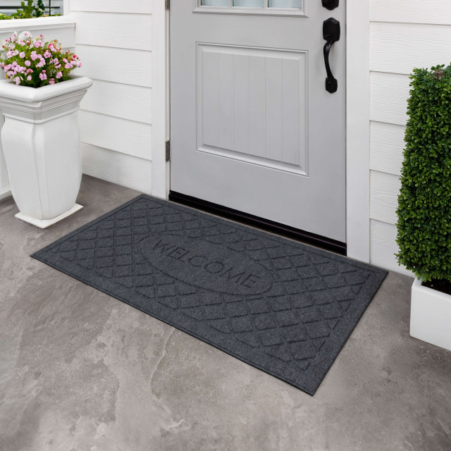 Mohawk Home Welcome Impressions Rib Door Mat, 2' X 4' - Contemporary ...