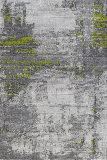 Green Abstract Rug, 6'8''x10' ($449) - Contemporary - Area Rugs - by ...
