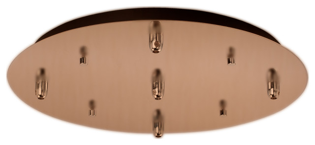 Multi-Port Canopy, 5 Ports, Vintage Brass - Contemporary - Lighting ...
