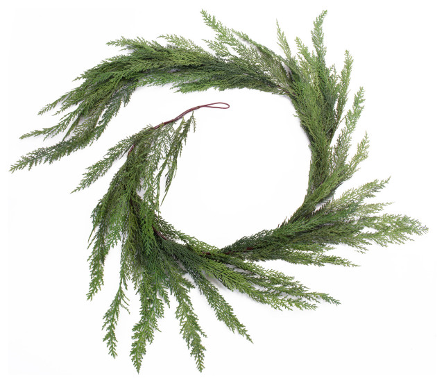 Cedar Garland, 2-Piece Set - Traditional - Wreaths And Garlands - by ...