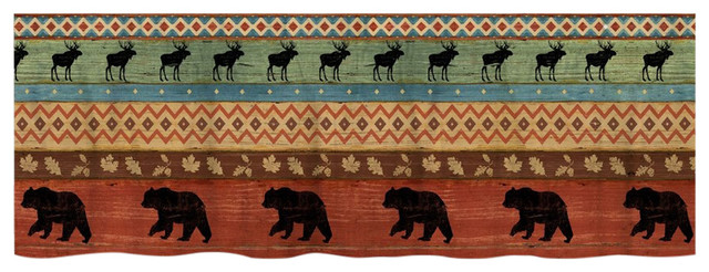 Bear Lodge Window Valance - Rustic - Valances - by Laural Home | Houzz