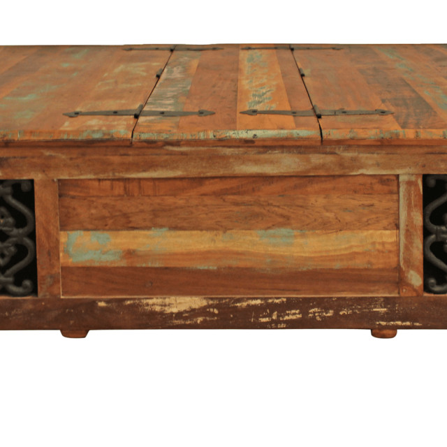 Rectangular Storage Wood Coffee Table - Farmhouse - Coffee Tables - by ...