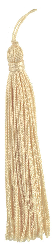 Set of 10 IVORY Chainette Tassel, 4 Inch Long with 1 Inch Loop, Basic ...