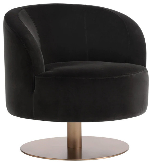 Utah Swivel Lounge Chair Giotto Shale Grey - Contemporary - Armchairs ...