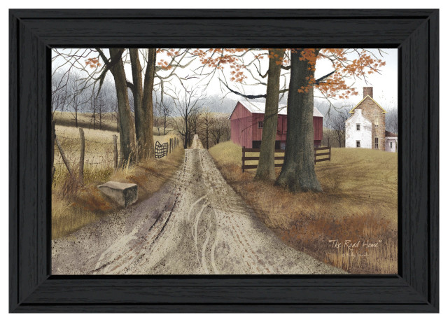 The Road Home 2 Black Framed Print Wall Art - Farmhouse - Prints And ...
