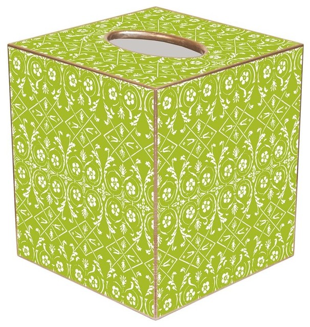 TB862 - Spring Green Tissue Box Cover - Traditional - Tissue Box ...