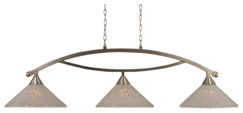 Toltec Lighting Bow 3-Light Billiard Light, 16 Toltec Lighting Bow 3-Light Billiard Light, 16