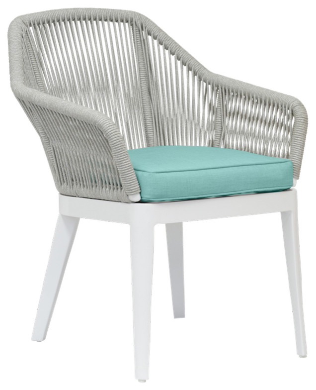 Miami Dining Chair With Self Welt - Beach Style - Outdoor Dining Chairs ...