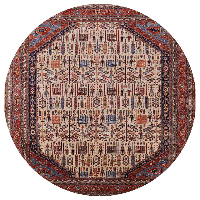 Ahgly Company Indoor Rectangle Mid-Century Modern Area Rugs, 5' x 7', 8 ...