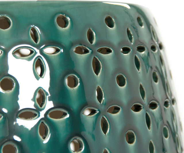 Lovell Garden Stool, Teal - Contemporary - Accent And Garden Stools ...