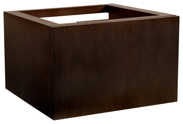 Ronbow 18" Rebecca Solid Wood Wall Mount Vanity Base Cabinet, Oak ...