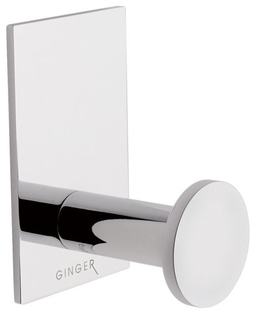 Ginger, Robe Hook, 2.2"x2.4"x3.5", 2.2"x2.4"x3.5" - Contemporary - Robe ...