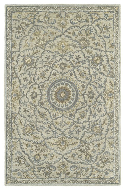 Kaleen Solomon Collection Rug, Ivory, 2'6"x8' - Traditional - Hall And ...