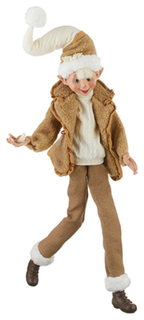 Cozy Winter Posable Elf - Holiday Accents And Figurines - by Room With ...