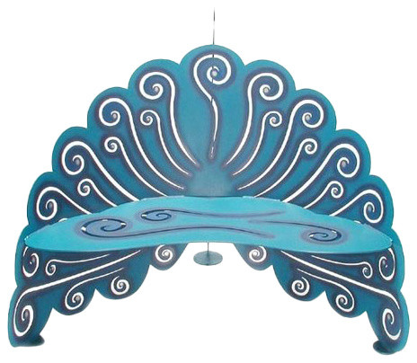 Peacock Bench - Eclectic - Outdoor Benches - by Wildlife Wonders | Houzz