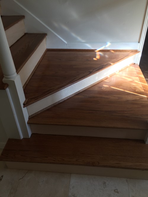 pie shape stairs
