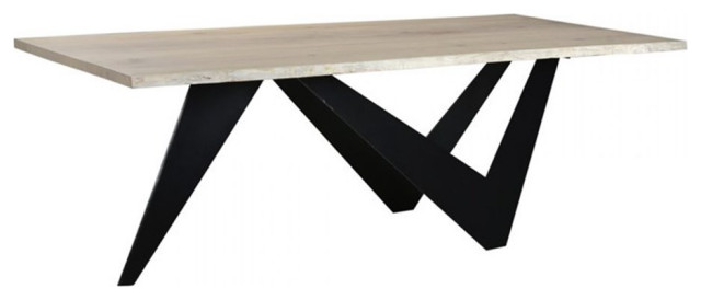 Bird Dining Table Wood Natural, 88" - Industrial - Dining Tables - by ...