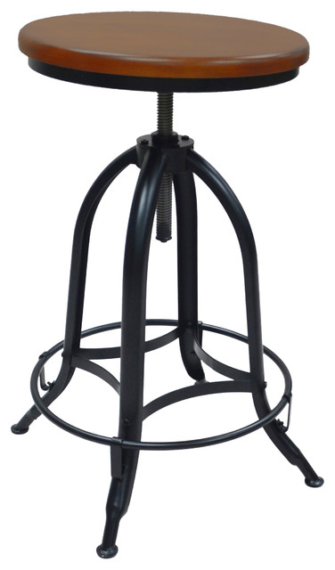 Ryder Adjustable Stool - Industrial - Bar Stools And Counter Stools ...