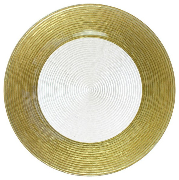 Wilson St. Gold Circle Plate - Dinner Plates | Houzz