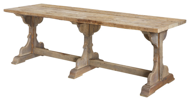 Reclaimed Wood Table With Trussel - Farmhouse - Dining Tables - by ...