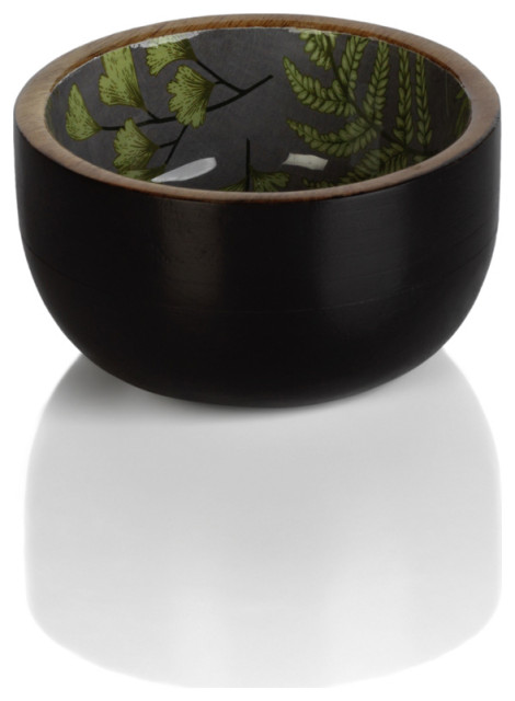 Arboretum 6-Piece Set Mango Wood Condiment Bowls, 4" Diameter ...