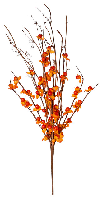 Bittersweet Spray, Set of 2, 18" - Contemporary - Artificial Flower ...