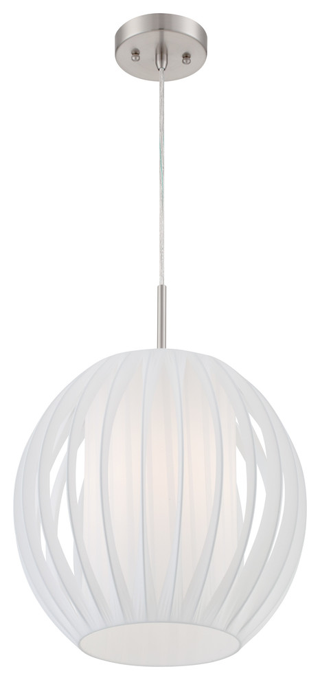 Deion Pendant, White - Contemporary - Pendant Lighting - by HedgeApple ...
