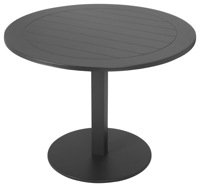 Sunset Round Dining Table, Grey - Transitional - Dining Tables - by ...
