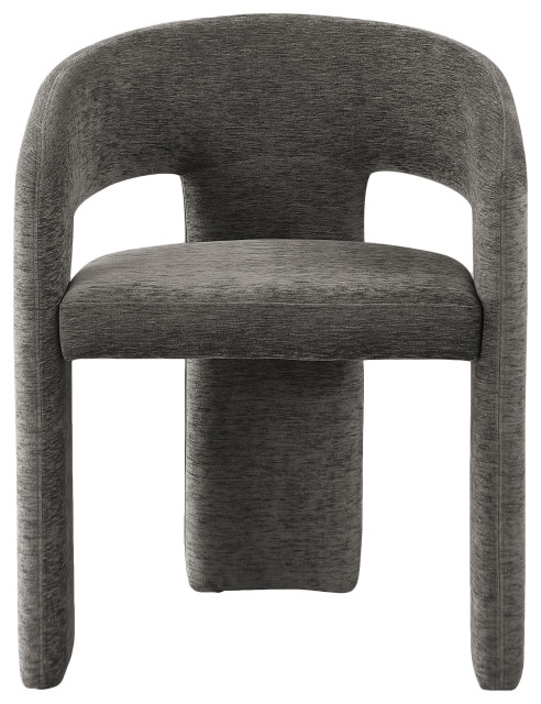 Rendition Plush Fabric Upholstered Dining Chair - Transitional - Dining ...