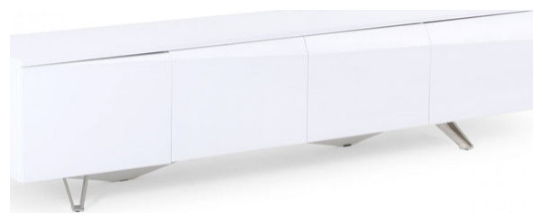Anatoliy Modern White Tv Stand - Midcentury - Entertainment Centers And ...
