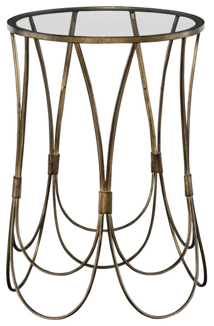 Uttermost Kalindra Gold Accent Table - Contemporary - Side Tables And End Tables - by Hudson ...