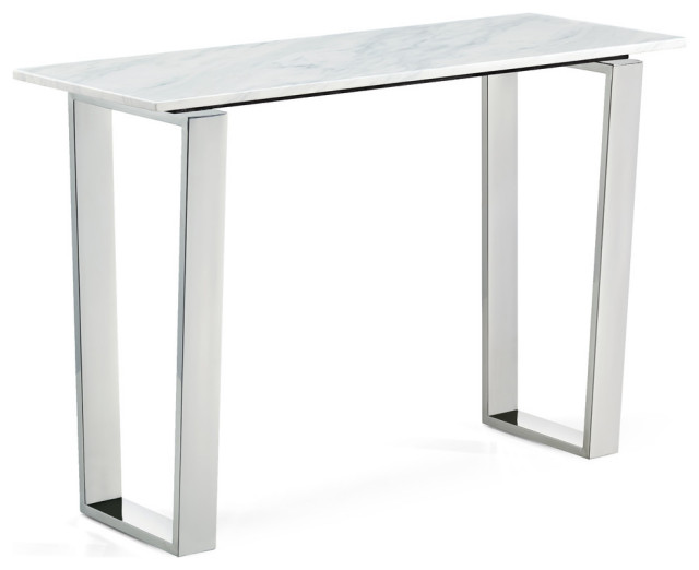 Carlton Chrome Console Table - Contemporary - Console Tables - by ...