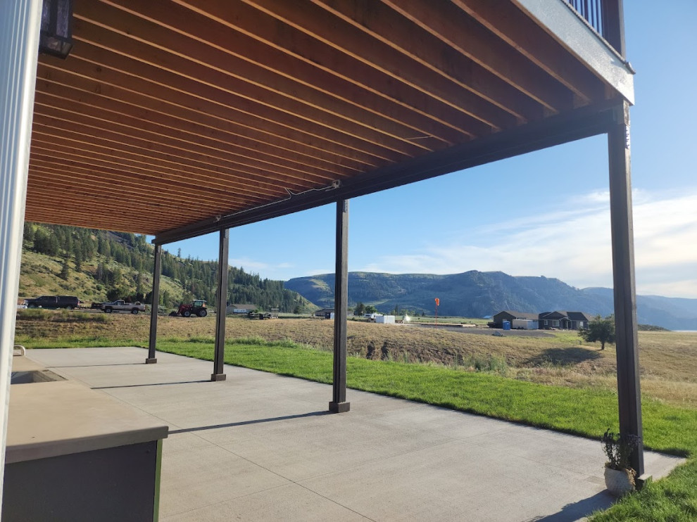 Motorized Retractable Screens for Large Patio - Overhead-Mounted on ...